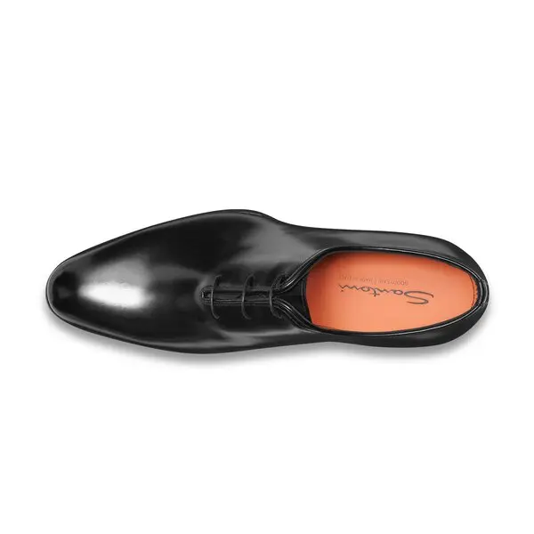 Santoni Polished Leather Oxford Shoe
