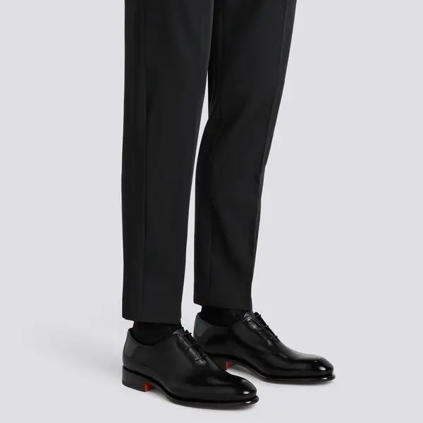 Santoni Polished Leather Oxford Shoe