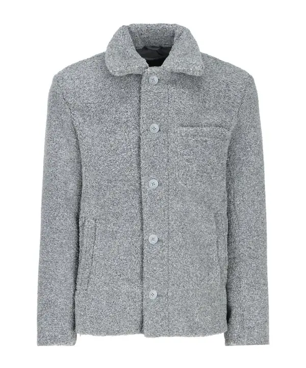Herno Teddy Shacket Jacket - Gray