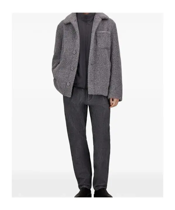 Herno Teddy Shacket Jacket - Gray