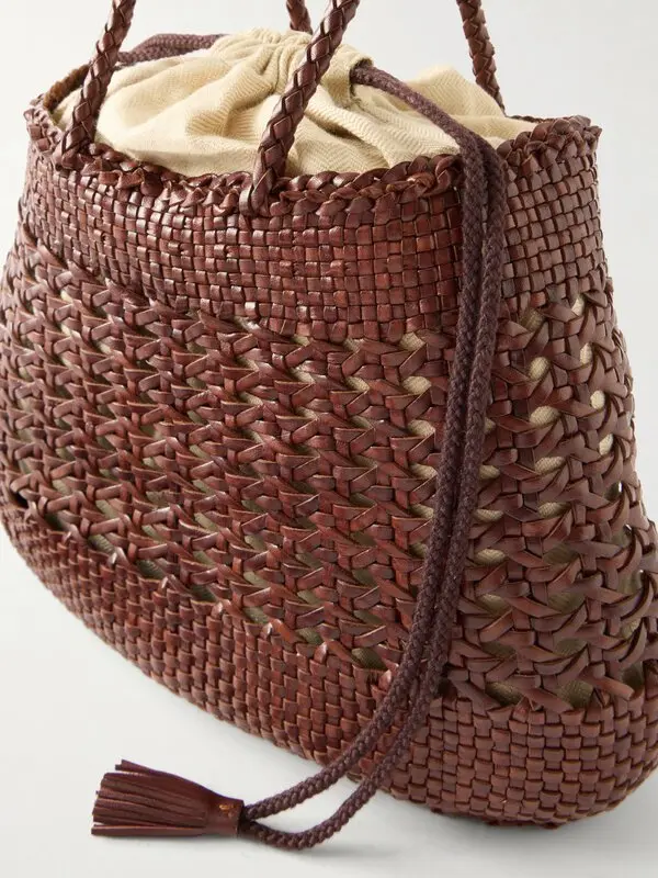 Dragon Diffusion Woven Leather Tote