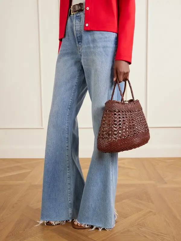 Dragon Diffusion Woven Leather Tote