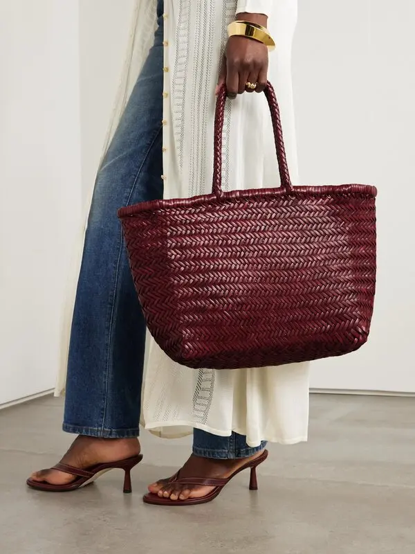 Dragon Diffusion Woven Leather Tote