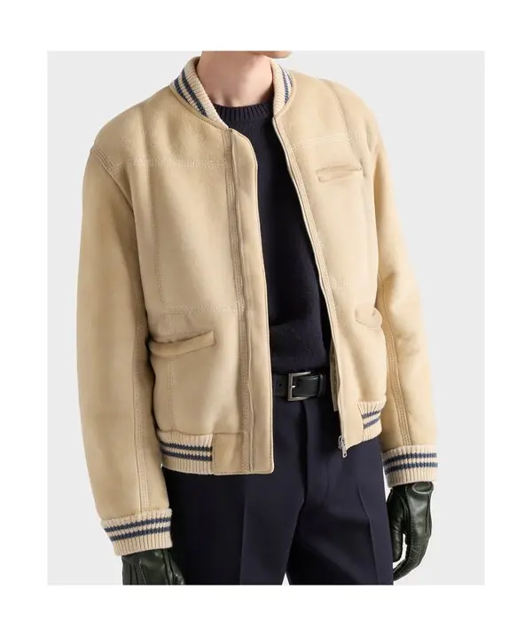 Prada Sheepskin Bomber Jacket
