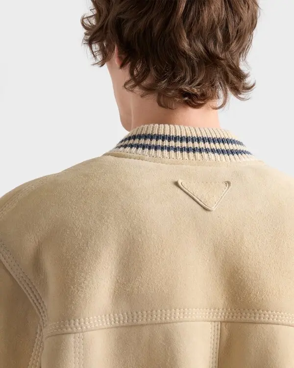 Prada Sheepskin Bomber Jacket