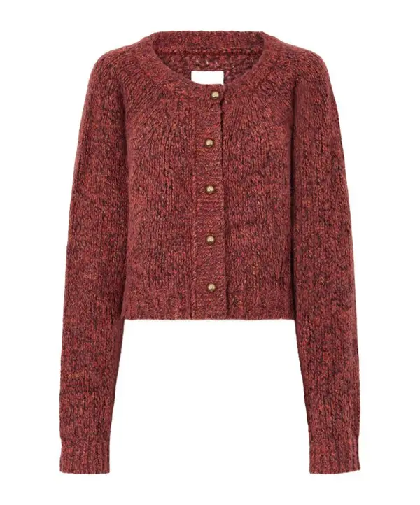 Khaite Cashmere Cardigan - Red