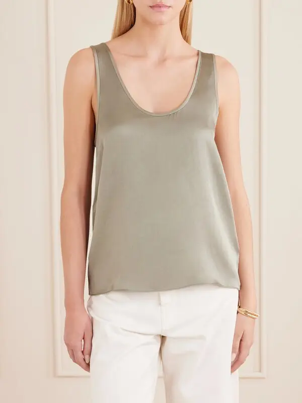 ANINE BING Silk Tank