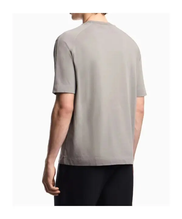 Emporio Armani Heavy Jersey T-shirt With Shield Embroidery