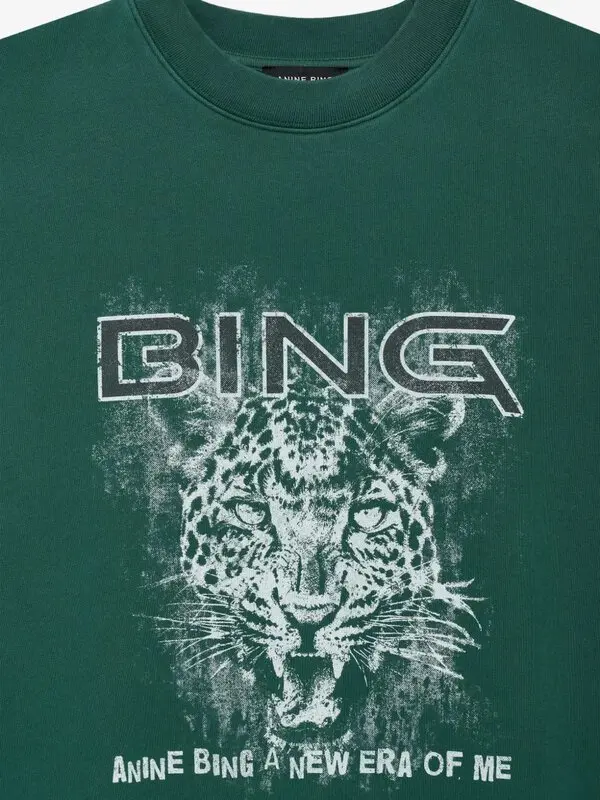 ANINE BING Miles Sweatshirt Leo Muse Deep Emerald