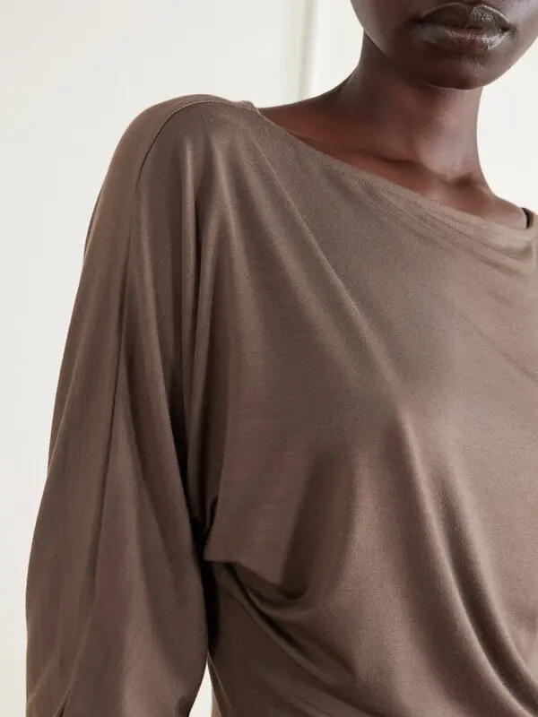 Eterne Stretch Jersey Midi Dress