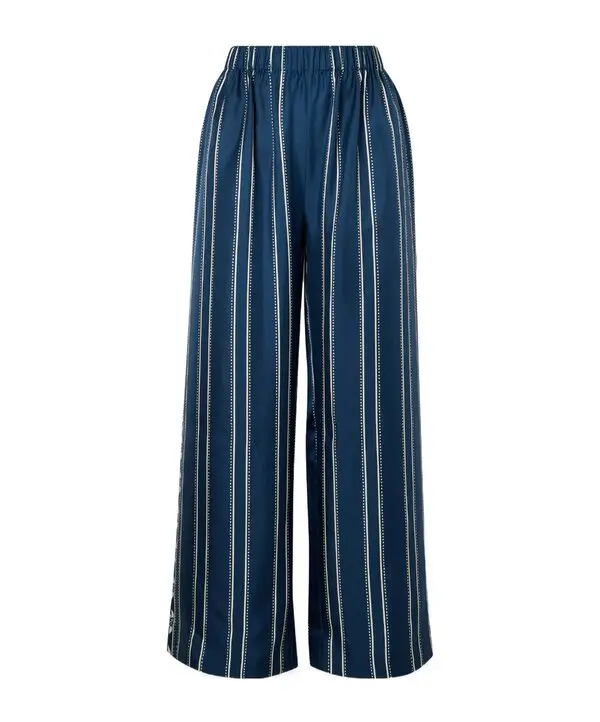 ERES Striped Silk-voile Straight-leg Pants - No