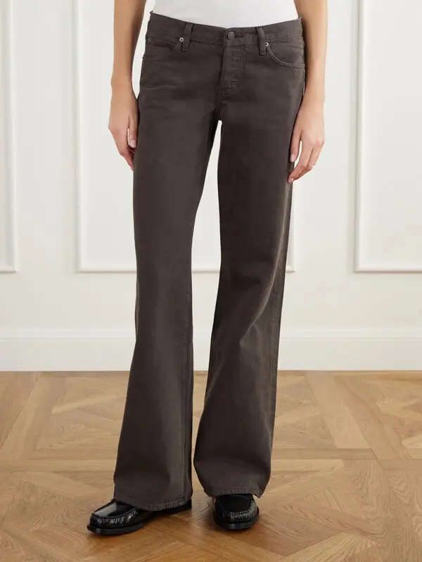 FRAME Low-rise Wide-leg Jeans