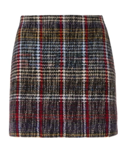 Missoni Plaid Knitted Mini Skirt - No