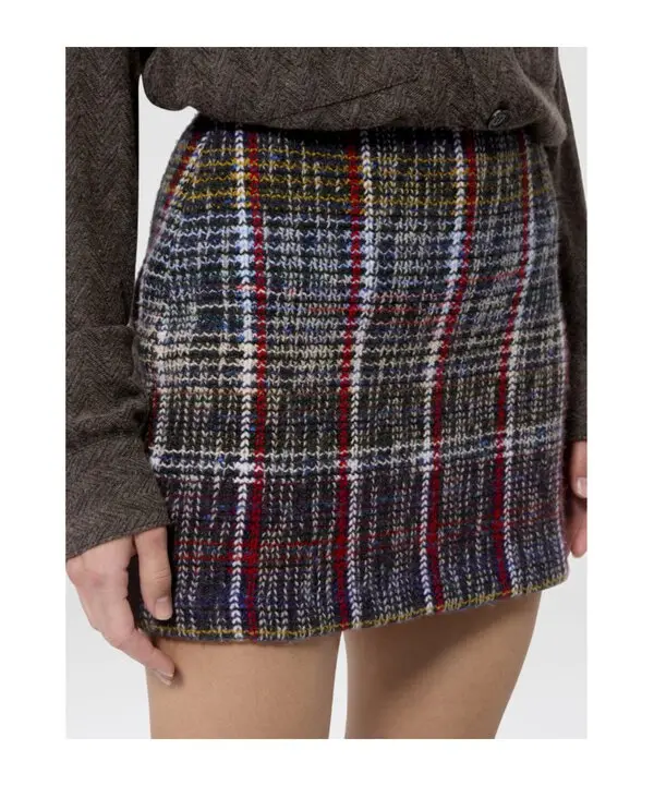 Missoni Plaid Knitted Mini Skirt - No