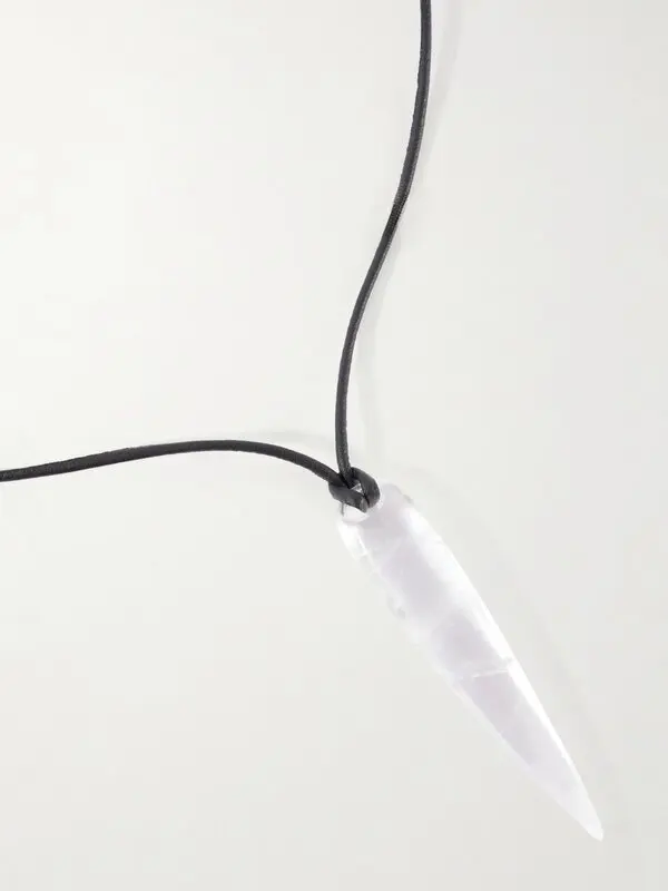 SOPHIE BUHAI Silver, Quartz And Cord Necklace