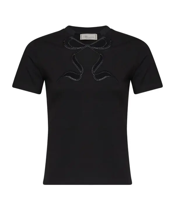 Blumarine Cutout T-shirt - Black