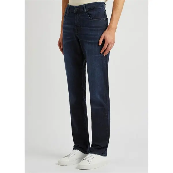 7 For All Mankind Logo Jeans - Deep Blue