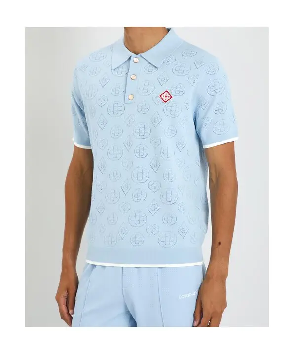 Casablanca Cas Pointelle Polo Shirt