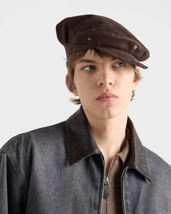 Prada Corduroy Cap