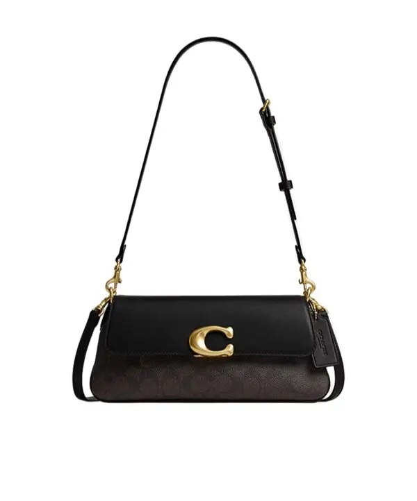 COACH Jet Signature Shoulder Bag - Black