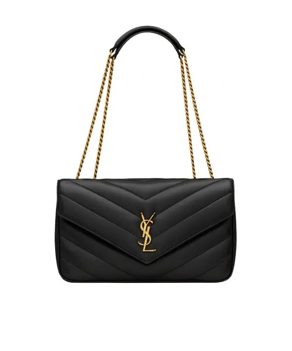 Saint Laurent Loulou Medium In Matelasse Lambskin
