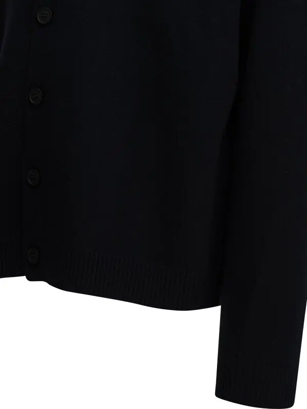Maison Kitsuné V-neck Wool Cardigan