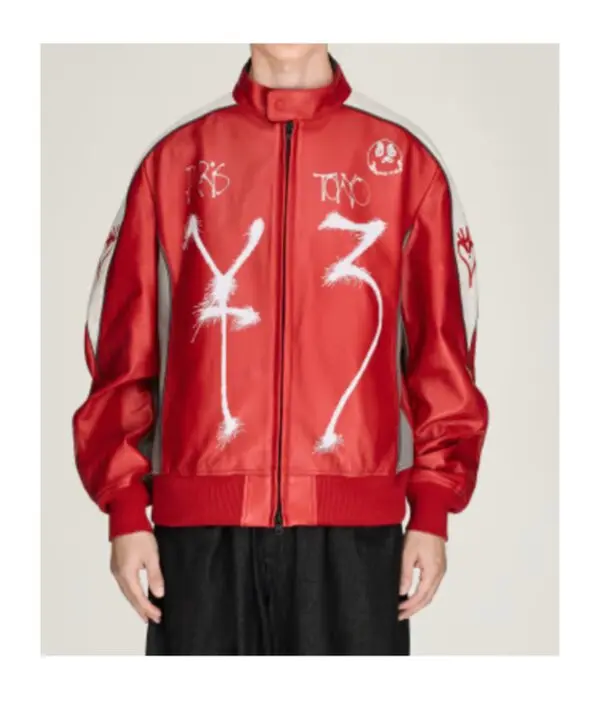 Y3 Zip-up Biker Jacket