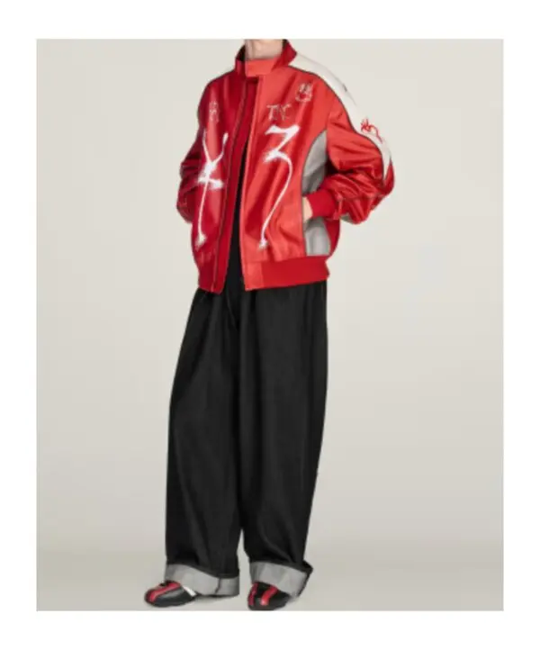 Y3 Zip-up Biker Jacket