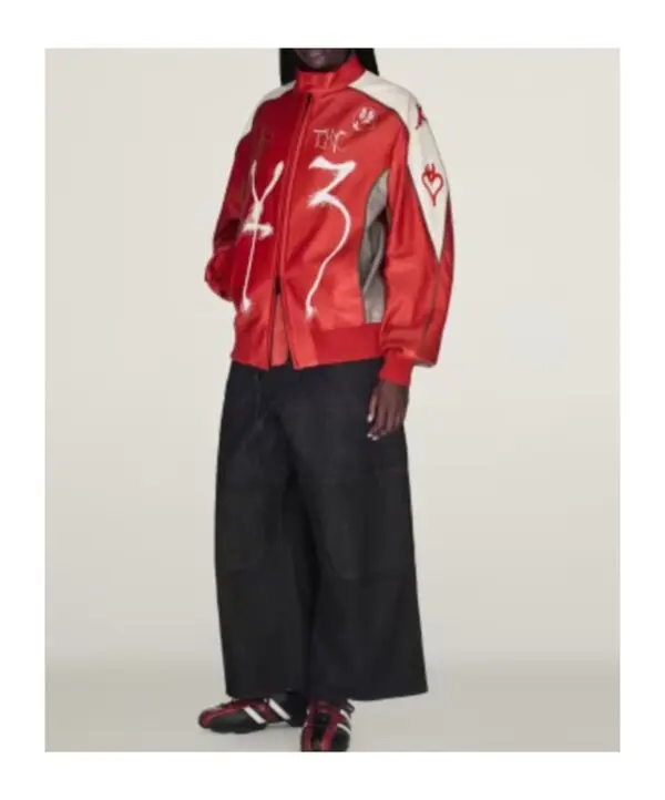Y3 Zip-up Biker Jacket
