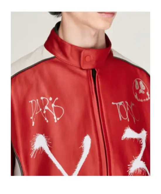 Y3 Zip-up Biker Jacket