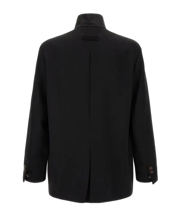 Zegna Stand-collar Buttoned Blazer