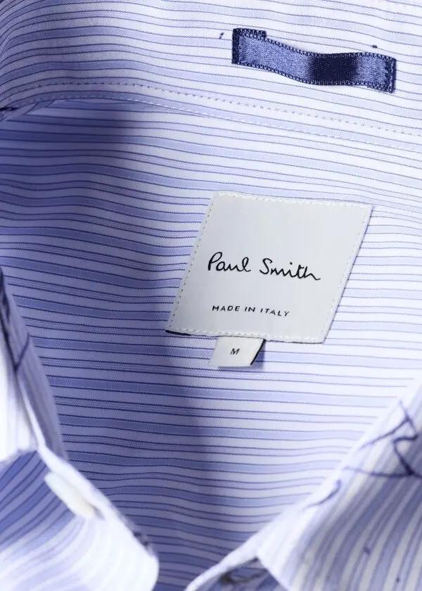 Paul Smith Light Illustration Stripe Oversized Shirt