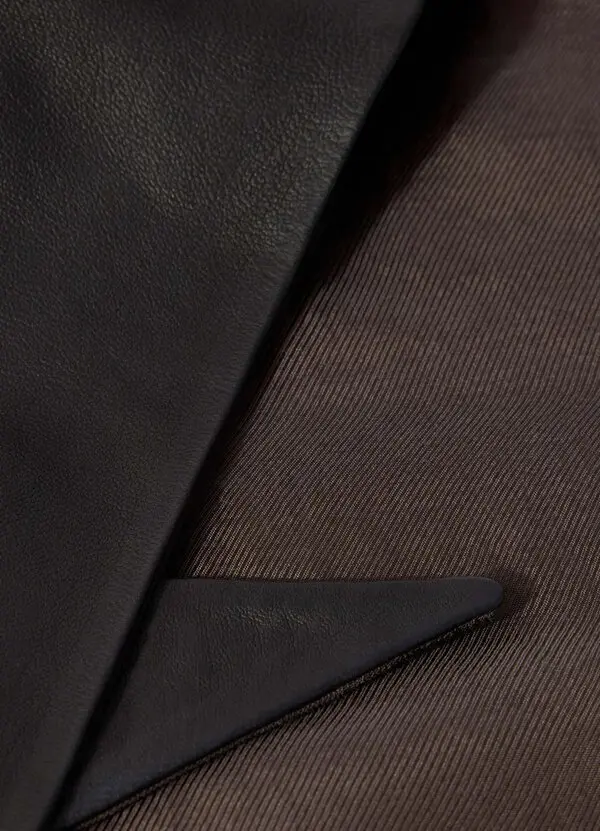LEMAIRE Large Leather Triangle Scarf