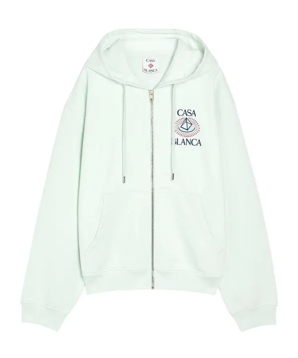 Casablanca Logo-print Full-zip Hooded Jacket