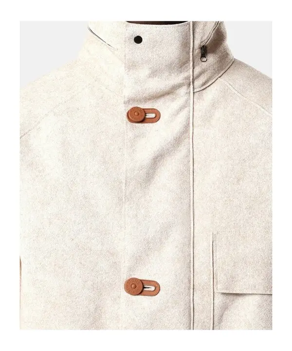 Stone Island Short Down Parka With Hood Insert