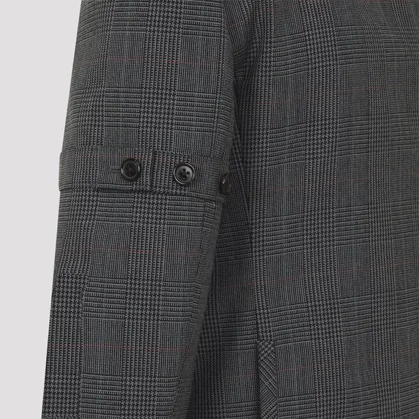 Thom Browne High Armhole Checked Blazer