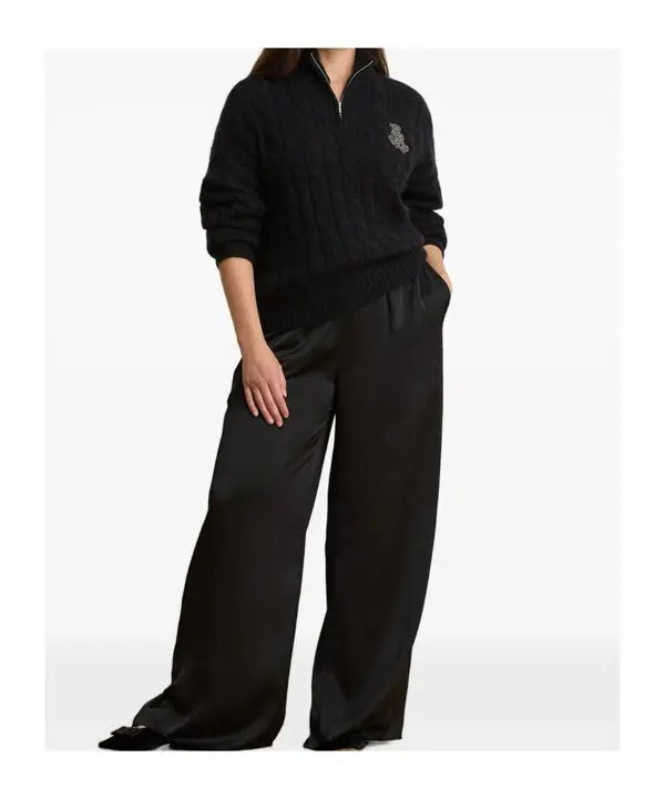 Ralph Lauren Half-zip Cable-knit Sweater