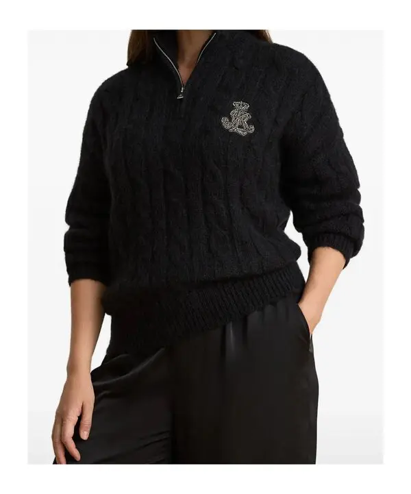 Ralph Lauren Half-zip Cable-knit Sweater