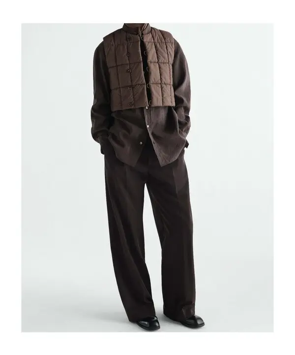 LEMAIRE Wadded Gilet In Water Repellent Cotton Nylon