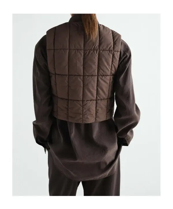 LEMAIRE Wadded Gilet In Water Repellent Cotton Nylon