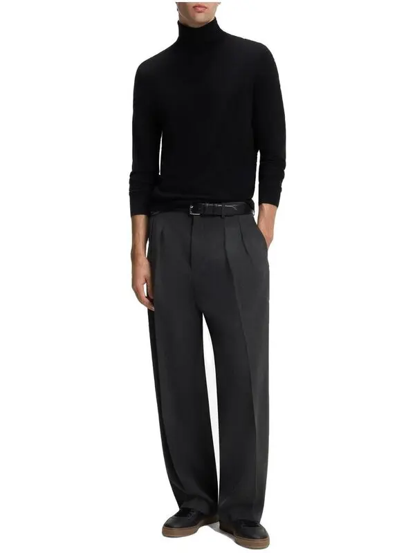 Hugo Boss Loose-fitting Wool Trousers