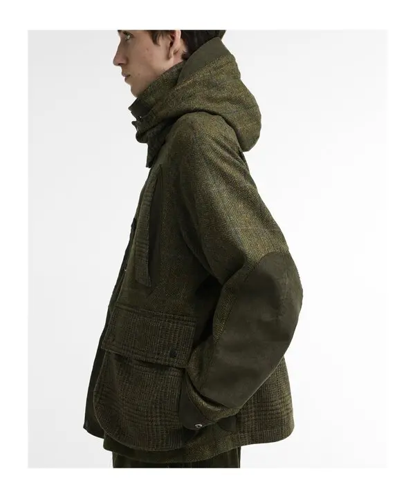 Barbour X Norbit Check-pattern Wool Jacket