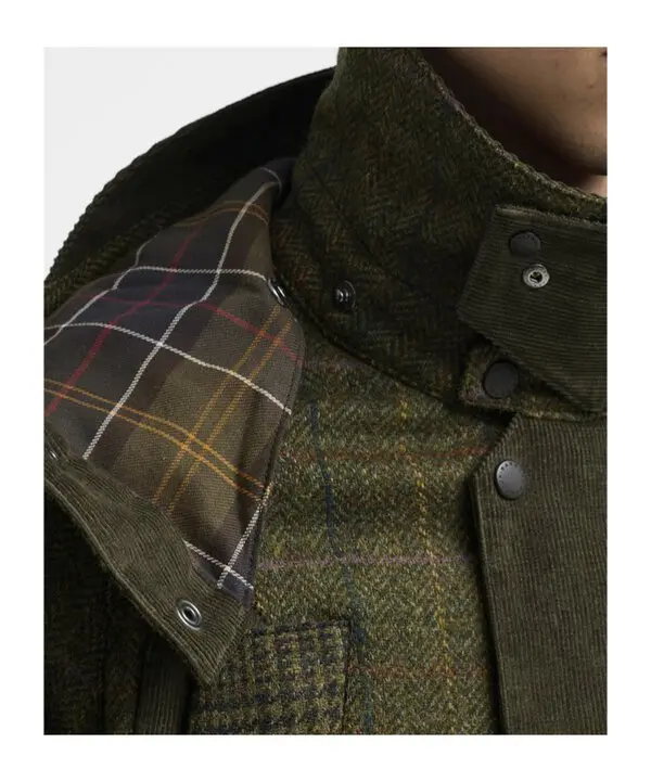 Barbour X Norbit Check-pattern Wool Jacket