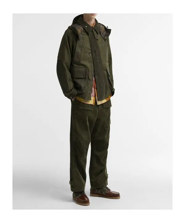 Barbour X Norbit Check-pattern Wool Jacket
