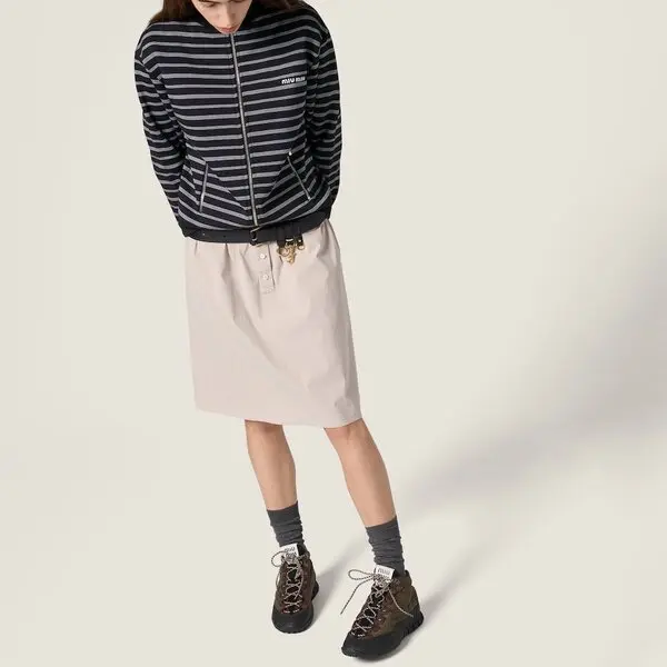 Miu Miu Stretch Poplin Skirt