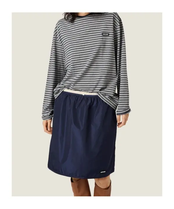 Miu Miu Striped Jersey T-shirt