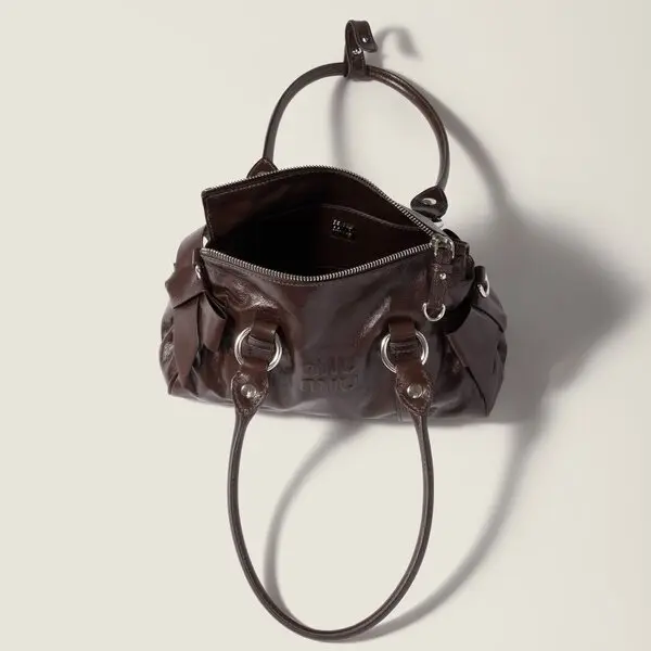 Miu Miu Shiny Leather Handbag