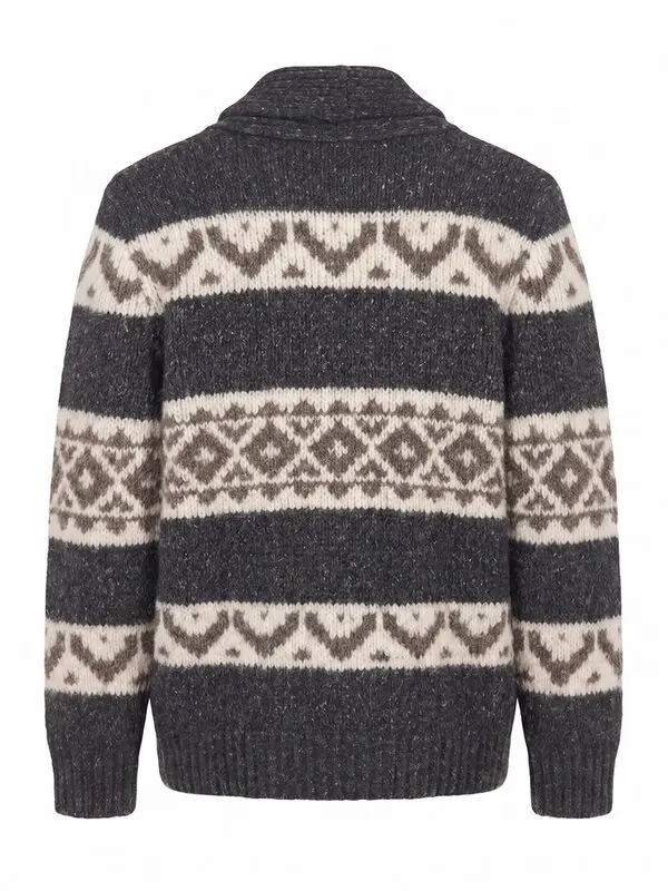 Peserico Fair Isle Knit Cardigan