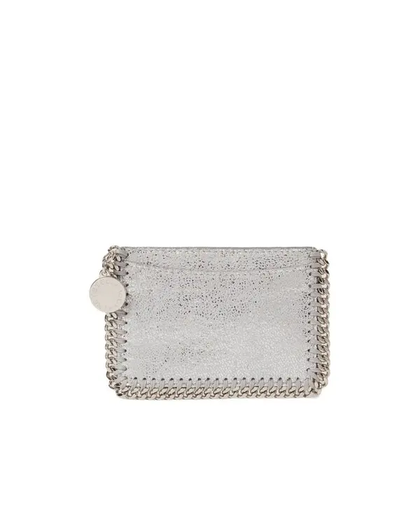 Stella McCartney Falabella Chain-embellished Card Holder - Silver