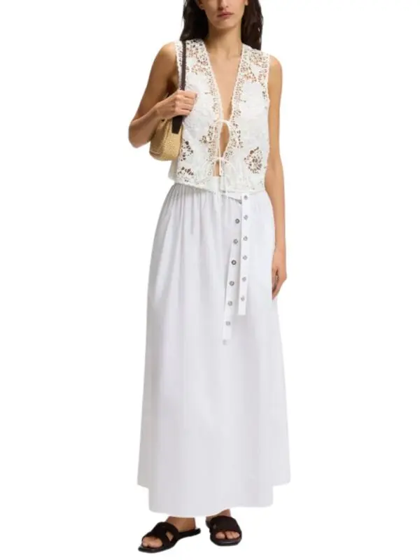 Hugo Boss Lace Tie-fastening Top